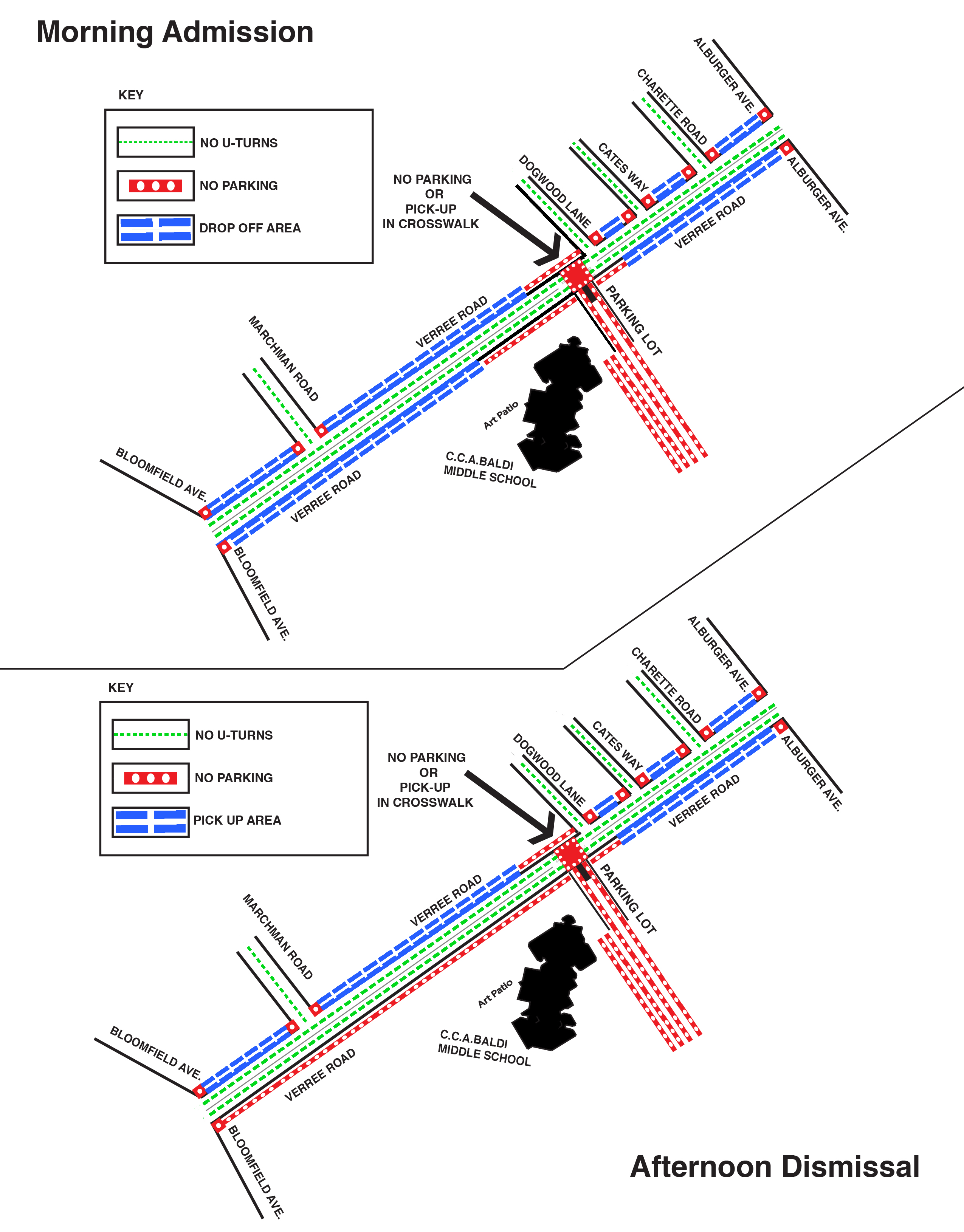 Drop-Off and Pick Up Procedures - Baldi Middle School